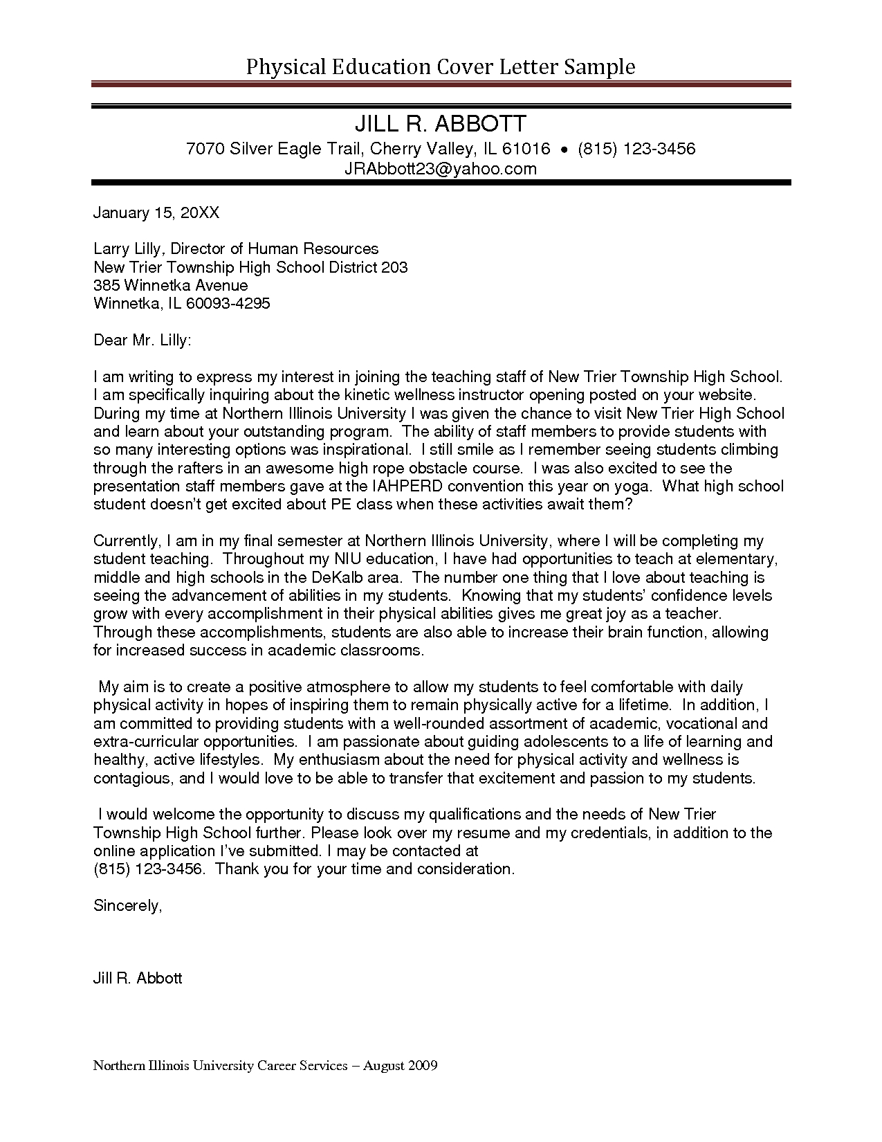 Sample Cover Letter For Teacher Resume Cover Letters For Teachers ...