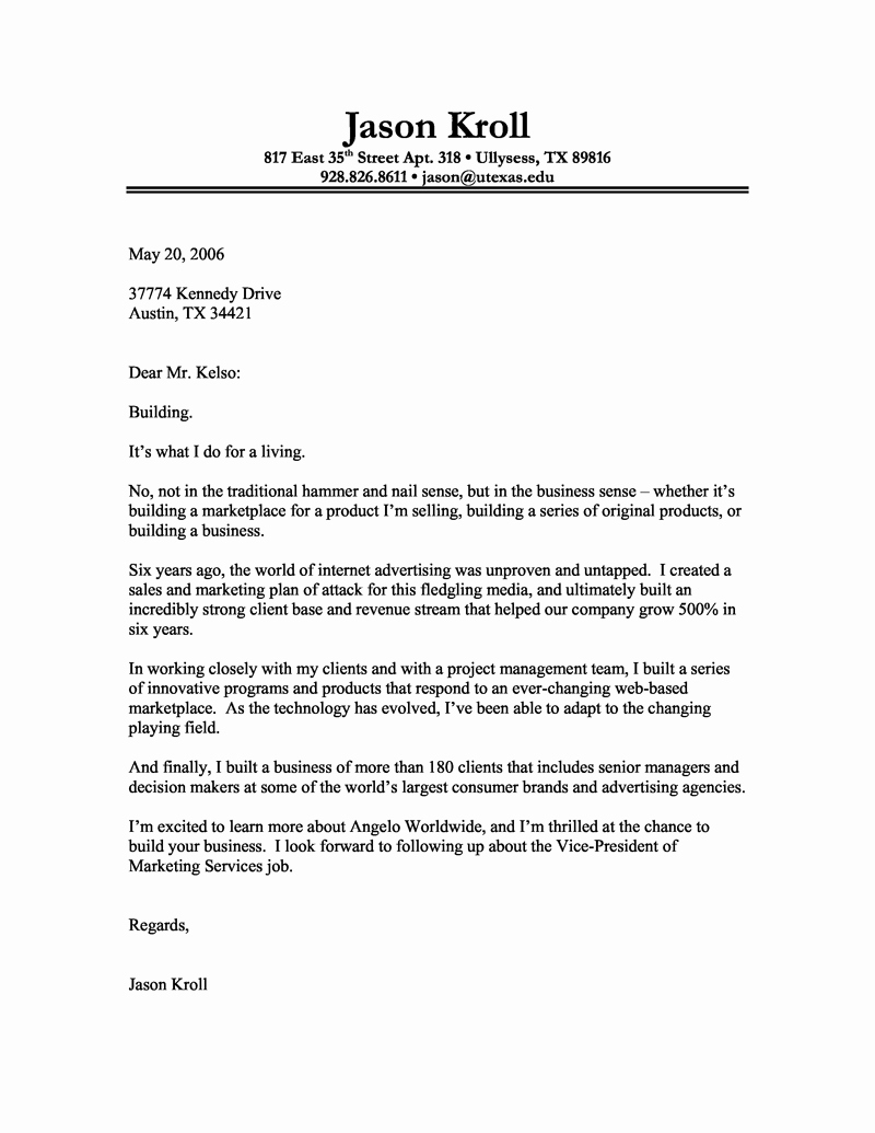 Simple Cover Letter Example Cover Letter And Resume Templates Of Simple ...