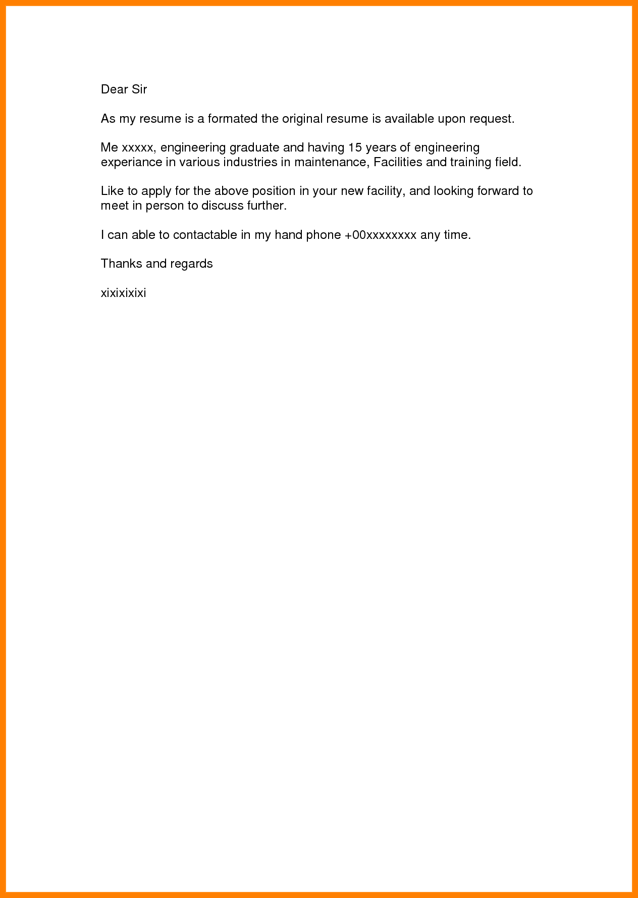 25+ Simple Cover Letter For Job Application - letterly.info