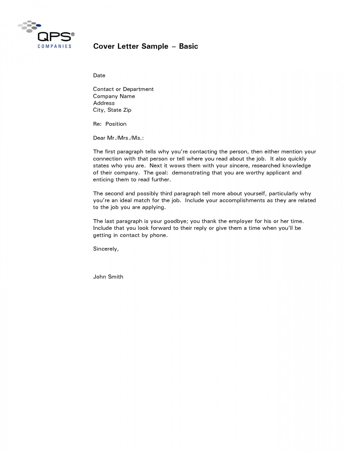 30+ Simple Cover Letter For Resume - letterly.info