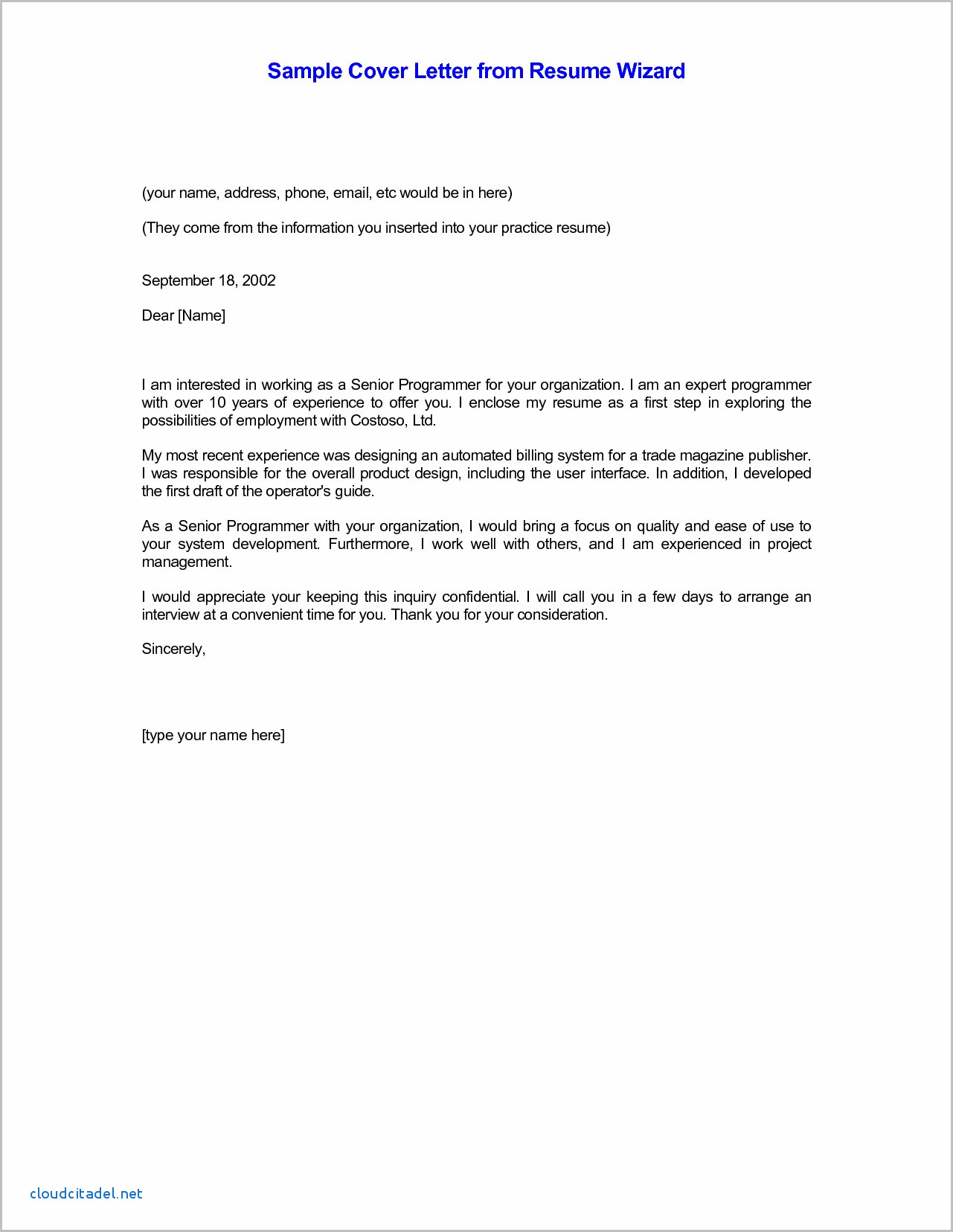 30+ Simple Cover Letter For Resume - letterly.info