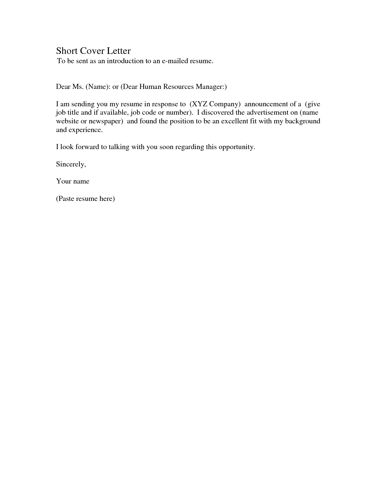23+ Simple Cover Letter Template - letterly.info